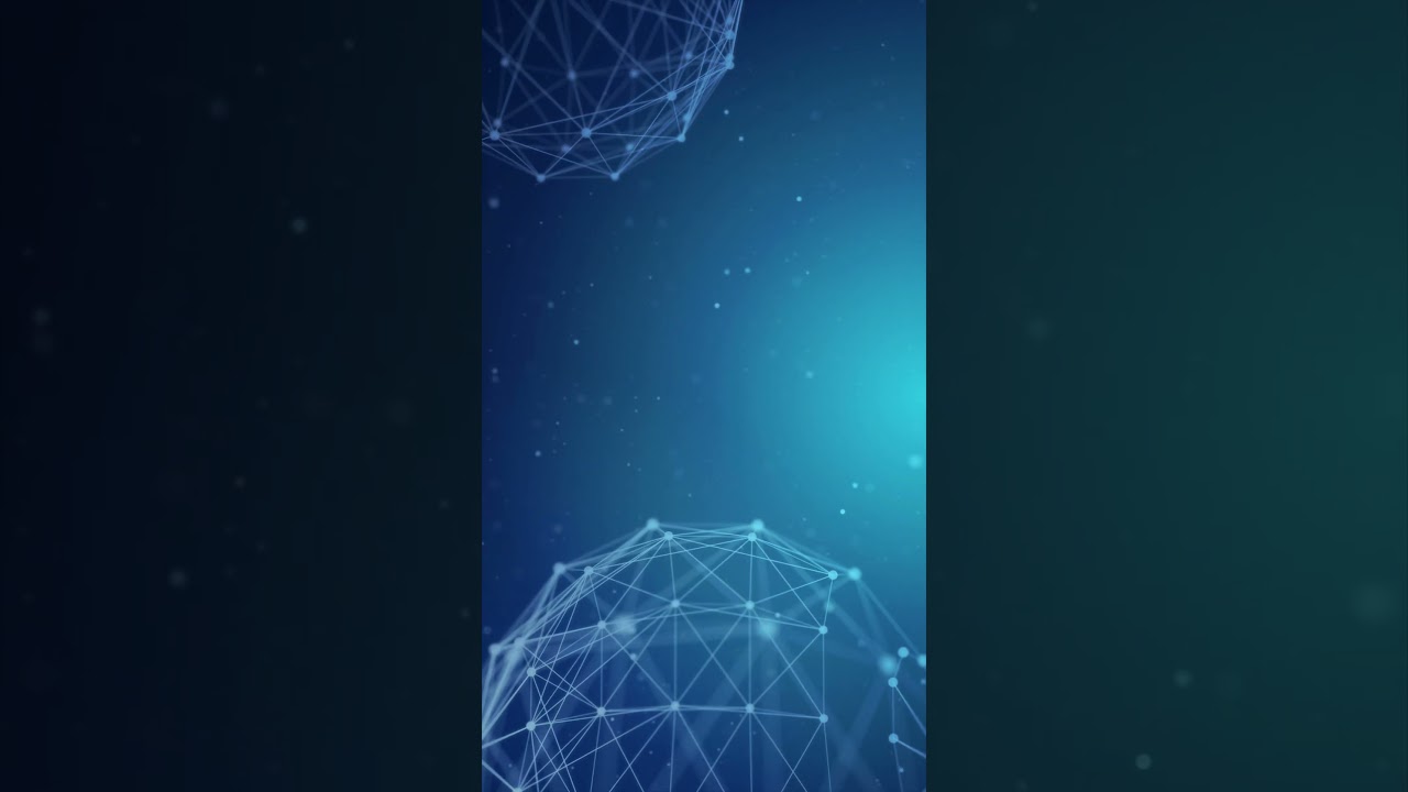 Earth #Globe #Network Rotating With Plexus #Digital Connections loop