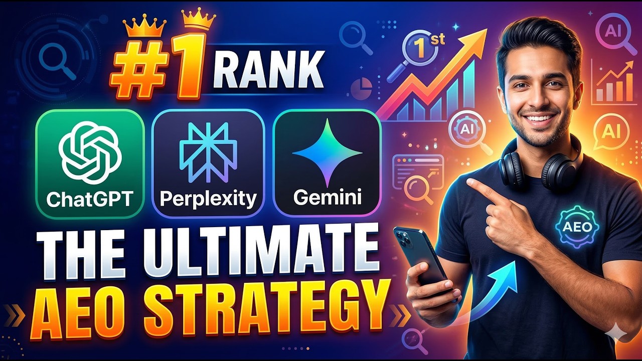 How to Rank #1 in ChatGPT, Perplexity & Gemini: Ultimate Answer Engine Optimization (AEO) Strategy