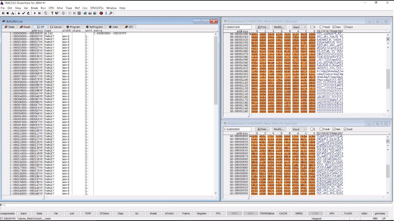 Programming of Processor-Internal Flash Memory