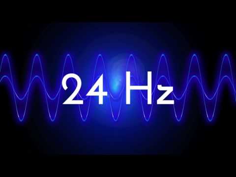 24 Hz clean sine wave BASS TEST TONE frequency