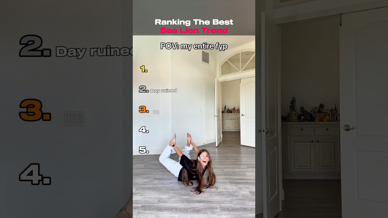 Ranking The BEST Sea Lion Trend #shortsviral