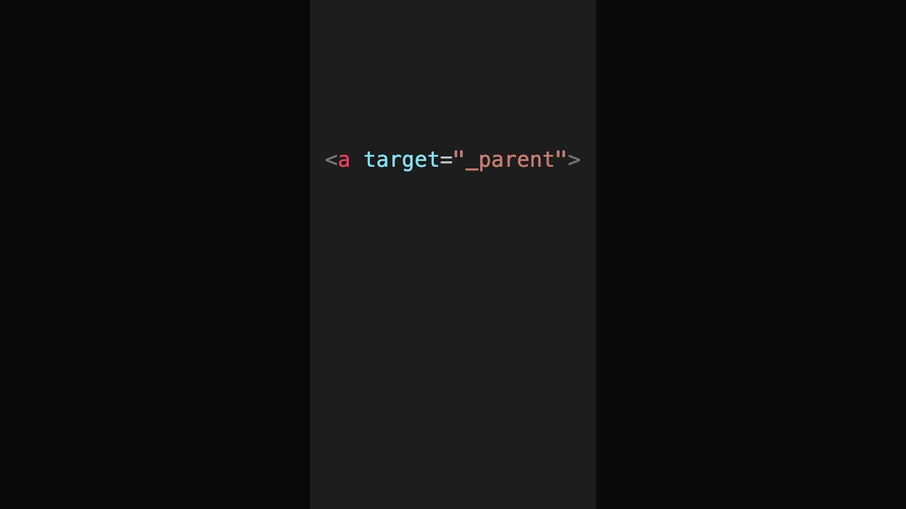 HTML Target Attribute Explained in 30 Seconds!