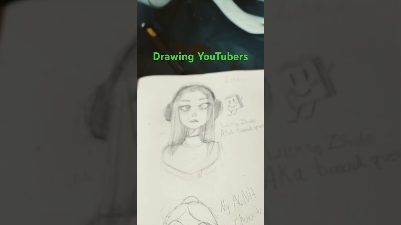 Drawing YouTubers who should I do next  #laurenzside #fan art @LaurenZside