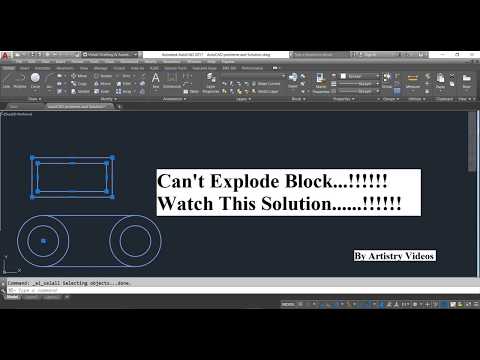 Can't Explode Block AutoCAD Problem and Solution