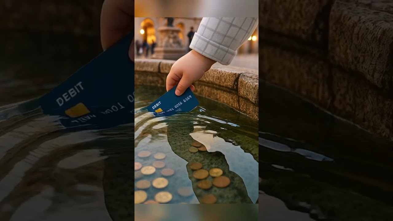 No Coins for the Wishing Fountain? This Kid Has a Solution! 😂