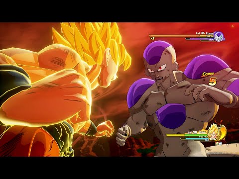 Dragon Ball Z: Kakarot - Super Saiyan Goku Vs Final Form Frieza Boss Fight