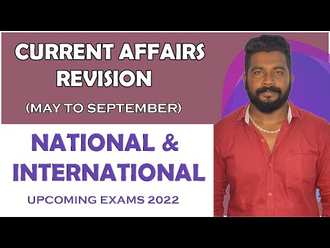 CA REVISION | NATIONAL & INTERNATIONAL | MAY TO SEPTEMBER | UPCOMING EXAMS 2022 | MR.DAVID