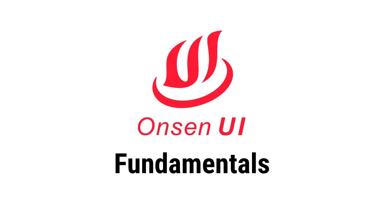 Onsen UI - Fundamentals