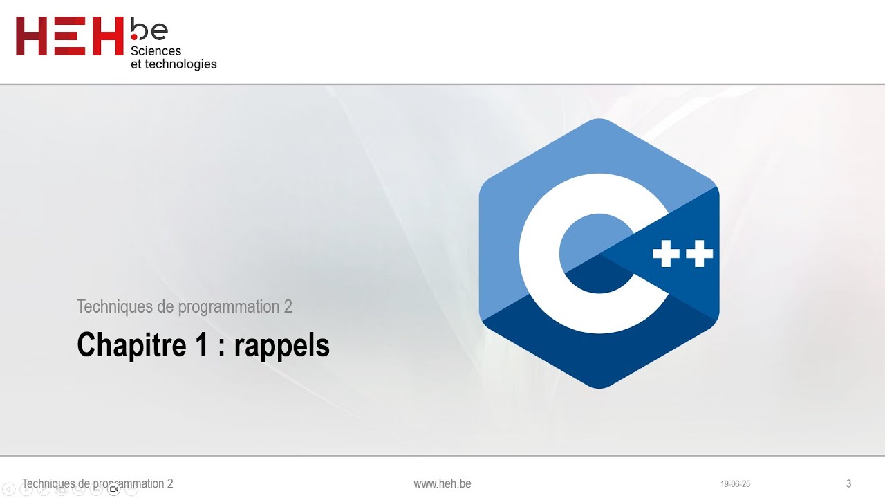 Chapitre 1.1 - Rappels