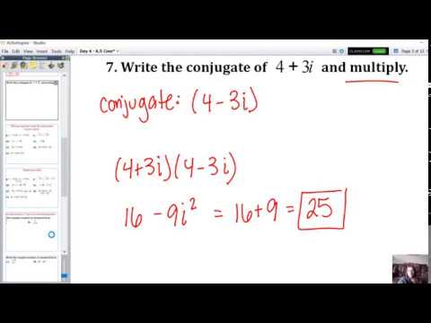 6.5 - Conjugates of Complex Numbers