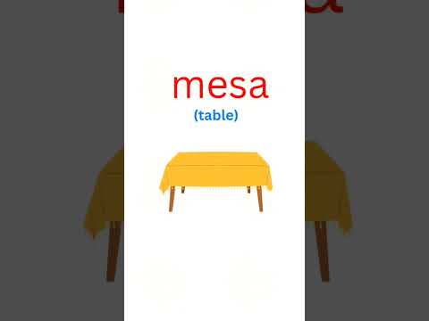 How to say / pronounce table in Spanish -mesa-