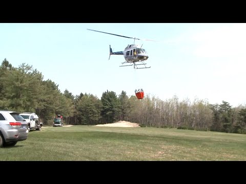 Wildfires burn in Pennsylvania's Michaux State Forest in South-Central Pennsylvania