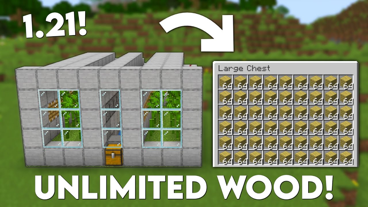 Minecraft: EASY WOOD FARM! (1.21 Tutorial) - Minecraft Builders