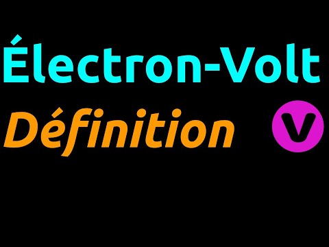 Électron-volt (eV) : définition