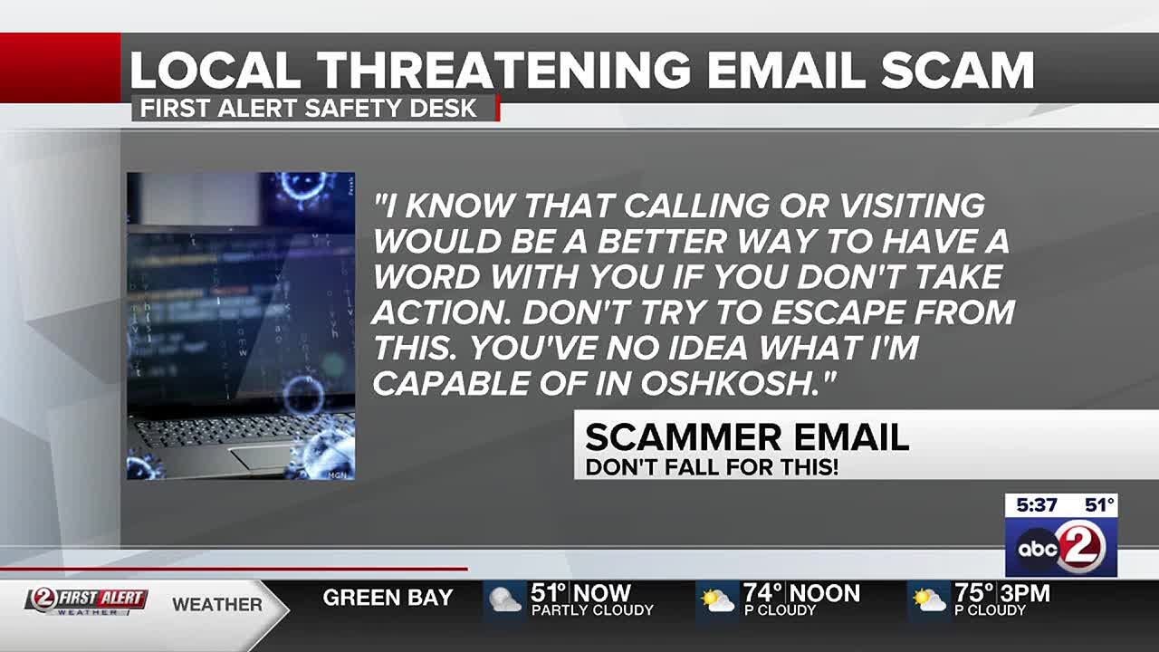 Local people receive threatening email scam