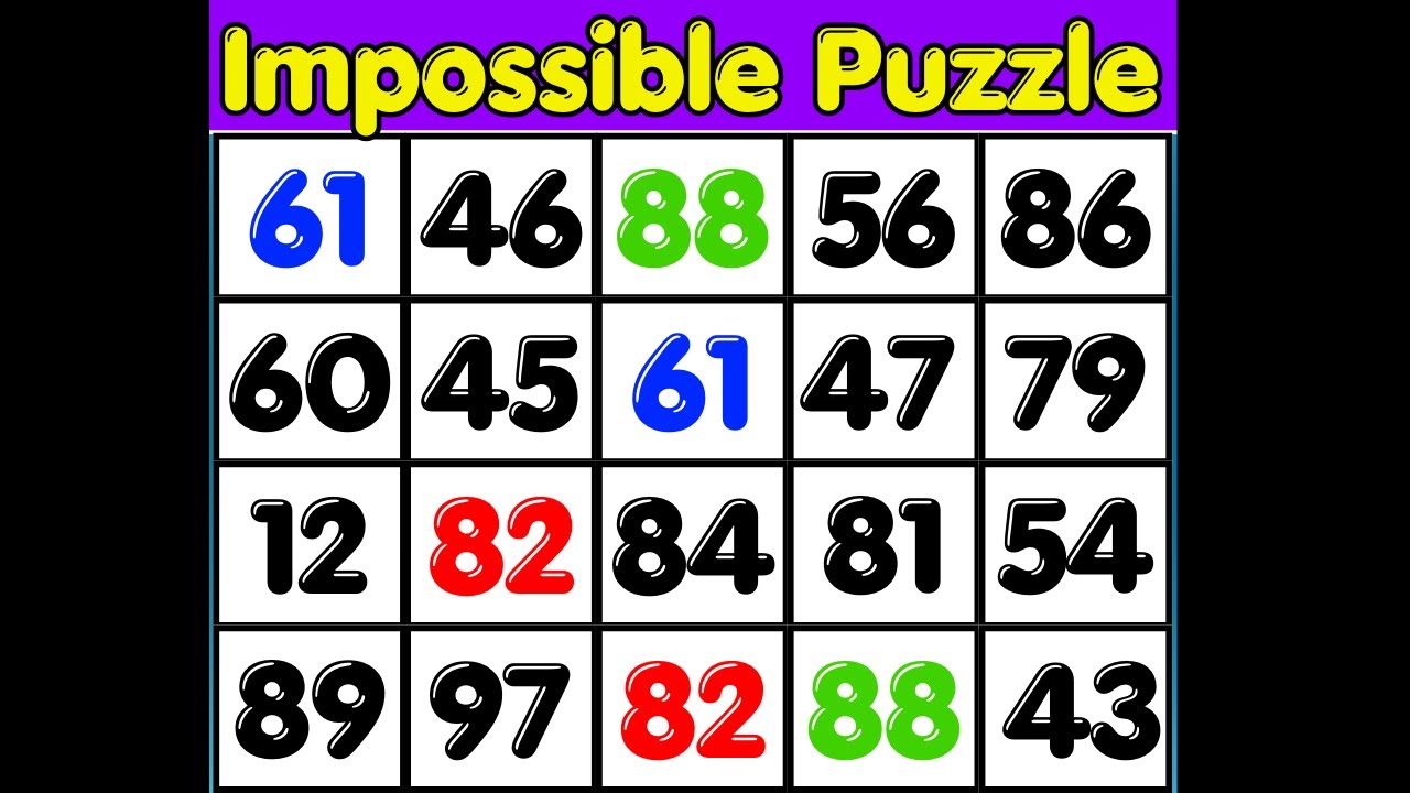 🙅The Secret Puzzle No one Can Solve! Can You? | puzzle Grid #107