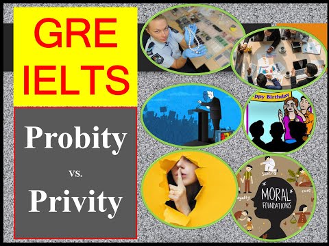 Probity, Privity, confusing GRE and IELTS words | #gre #ielts #Probity #Privity