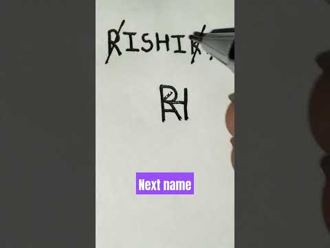 # RISHIKA name logo # Design # Next name #shorts # By Rajbir