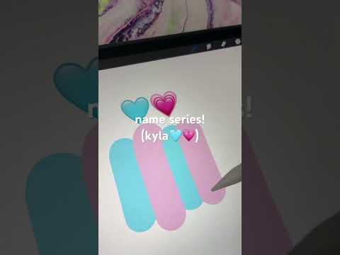 name series! kyla! #procreate #art #heartemoji