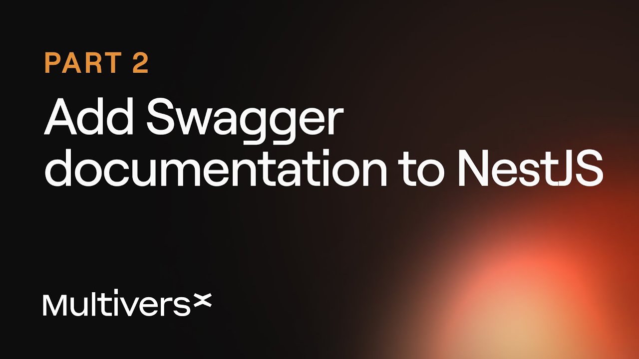 Part 2: Add Swagger documentation to NestJS