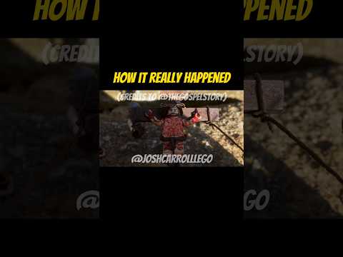 How Jesus Was Crucified #shorts #brickfilm #jesus #christianity