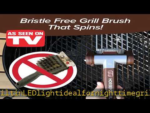 HorsePower Giddy Up Grill Cleaner AS-SEEN-ON-TV! – Cordless, Rechargeable BBQ Tool with 350 RPM Sta