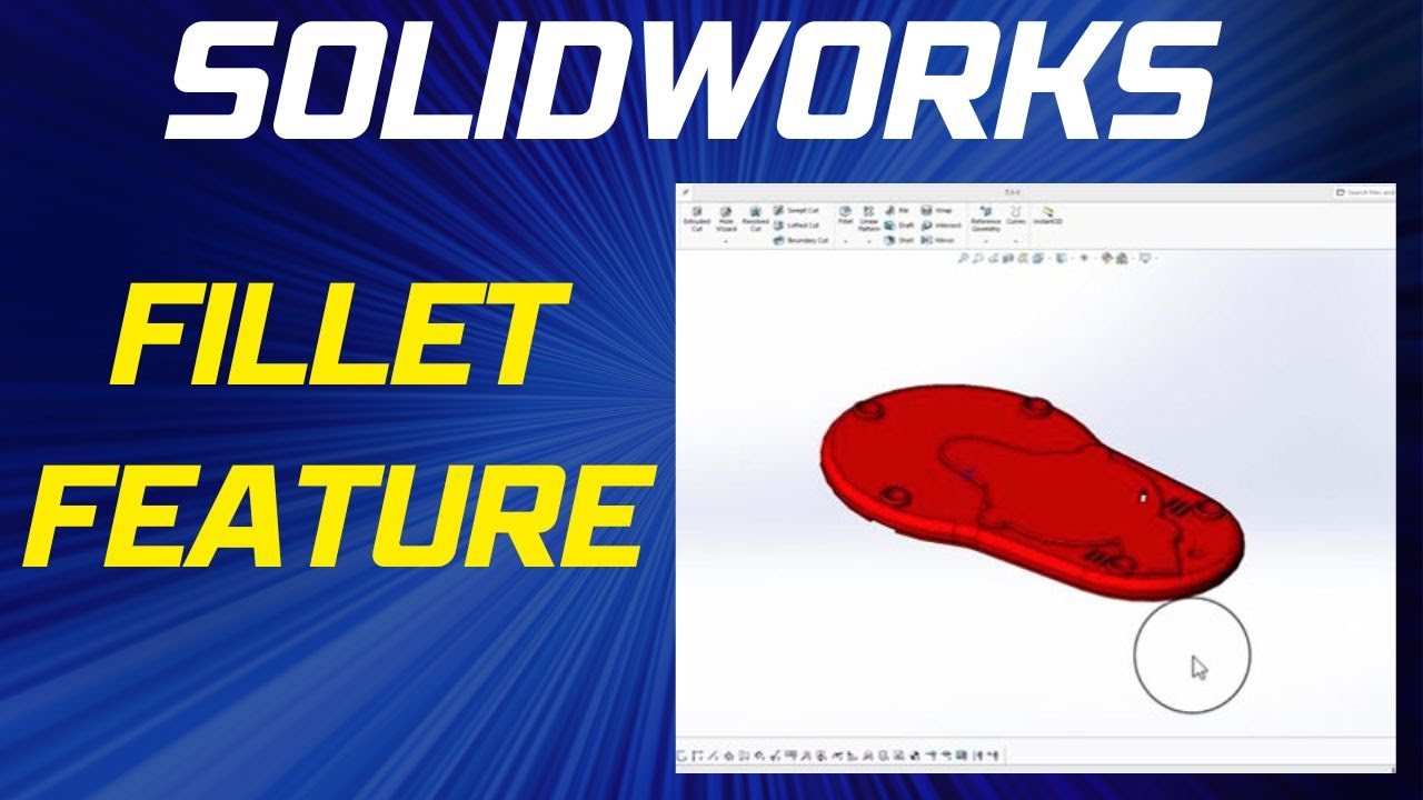How to use Solidworks Fillet Feature - SolidWorks Beginner's Tutorial