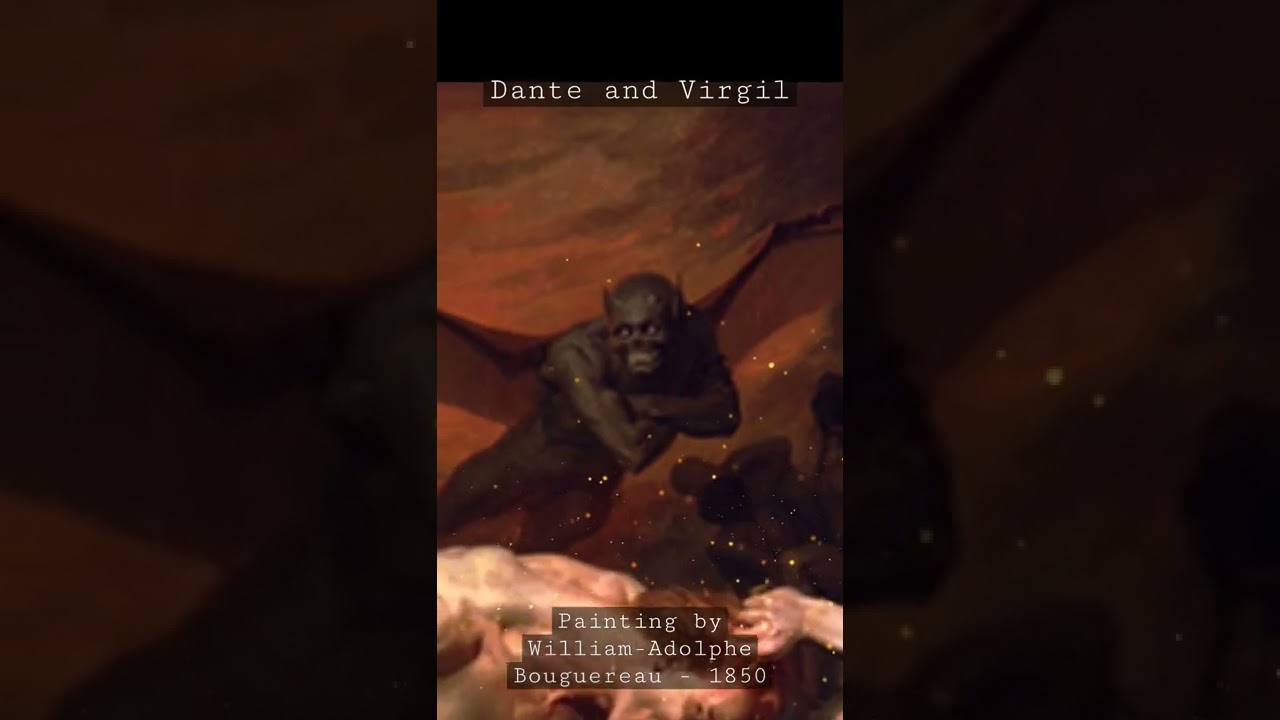 dante and virgil Painting by William-Adolphe Bouguereau - 1850