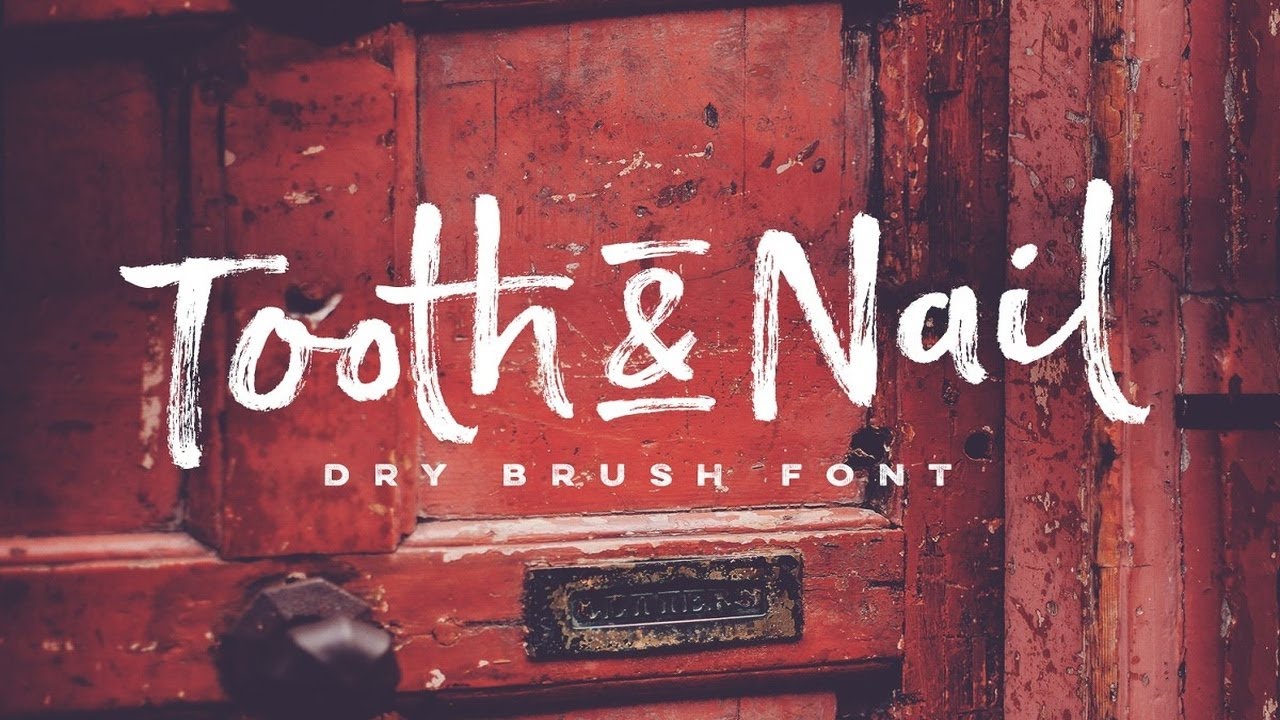 Tooth & Nail Dry Brush Font Font Free Download