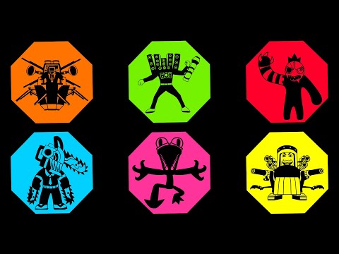 All Skibidi Toilet : Speakerman, Cameraman, Tv Man, Chainsaw Man, Siren Head, Huggy Wuggy