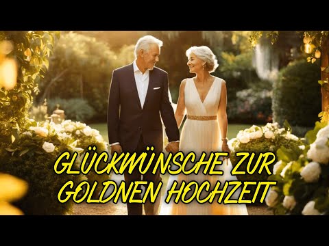 Goldene Hochzeit Glückwünsche und Gratulation - 50 Jahre Ehe Grüße kostenlos zum verschicken