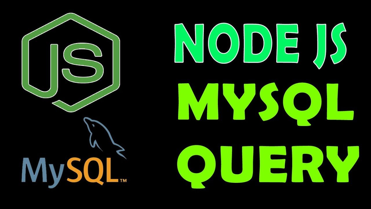 Execute MySQL Query Using NodeJS | NodeJS With MySQL Tutorial