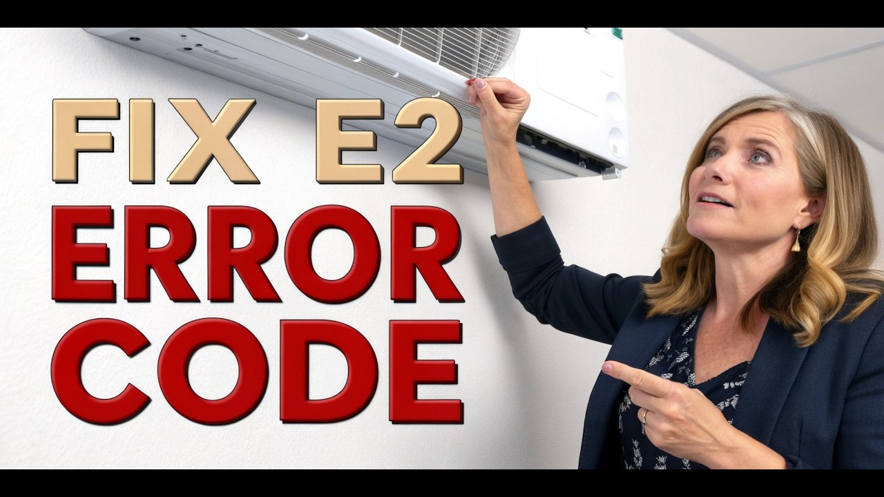 How to fix E2 error 2 in an air conditioner and what does it mean?