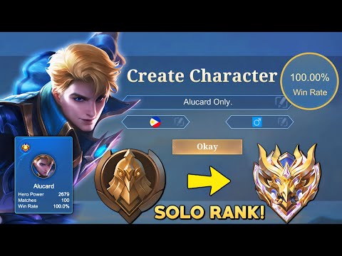 100% WIN RATE FROM WARRIOR TO MYTHIC SOLO RANK - ALUCARD ONLY!! 😱 (hardest challenge ever)