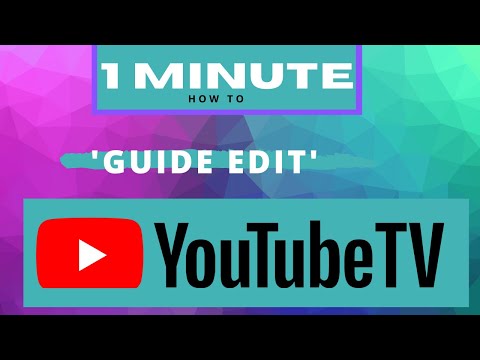How to Customize YouTube TV Live Guide 1 Minute