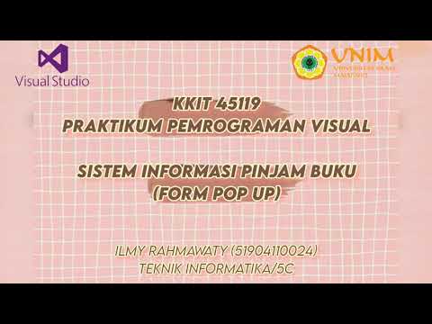 [KKIT 45119 - PRAKTIKUM PEMROGRAMAN VISUAL]: Form Pop Up