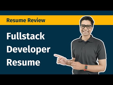 How to make fullstack developer resume? Resume Review