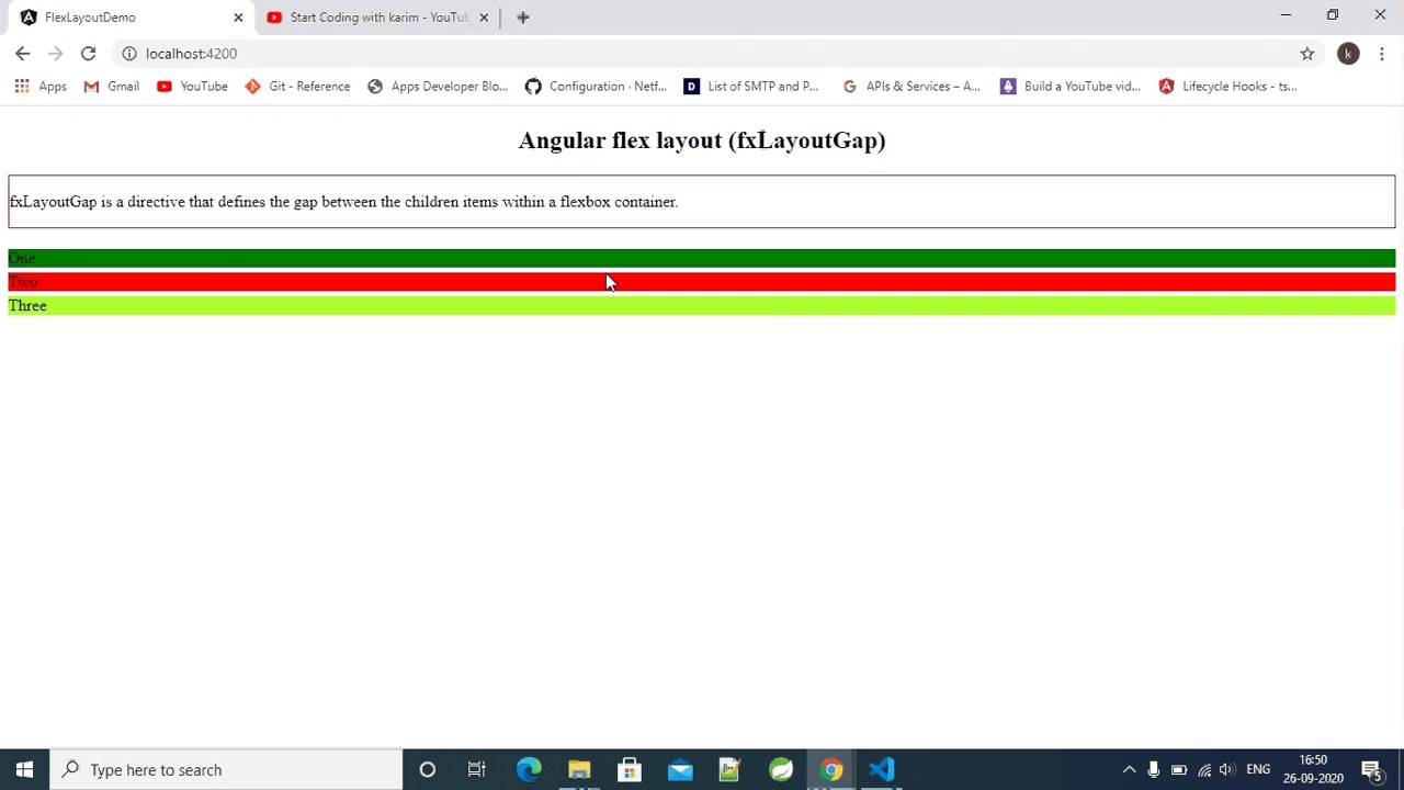 flex layout gap | angular flex layout gap | fxLayoutGap