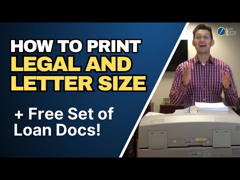 How to Print Legal and Letter Sized Paper [2025] | +FREE Download Set of Loan Documents Here!