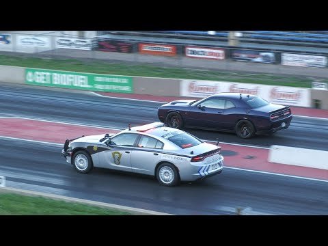 Cops Go Drag Racing, Challenge Fast Cars to Quarter Mile Duels ...