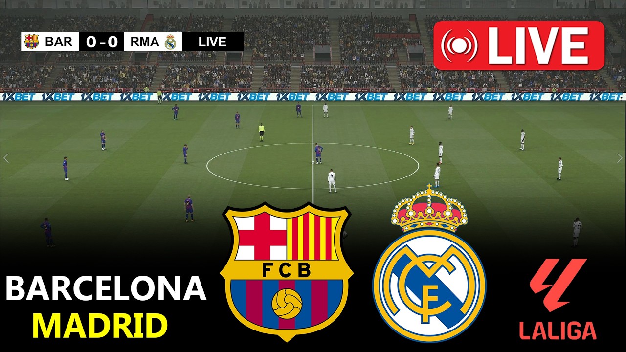 🔴LIVE : Barcelona vs Real Madrid | EL CLÁSICO 2026 | La Liga | PES 21 Simulation Gameplay Video