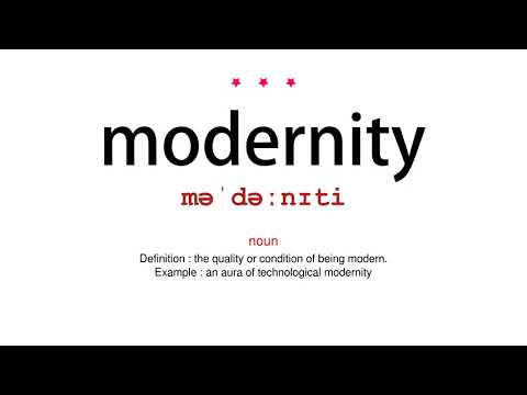 How to pronounce modernity - Vocab Today