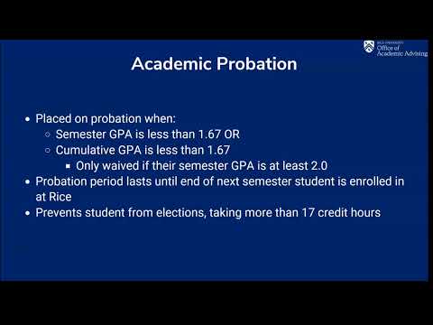 Academic Probation