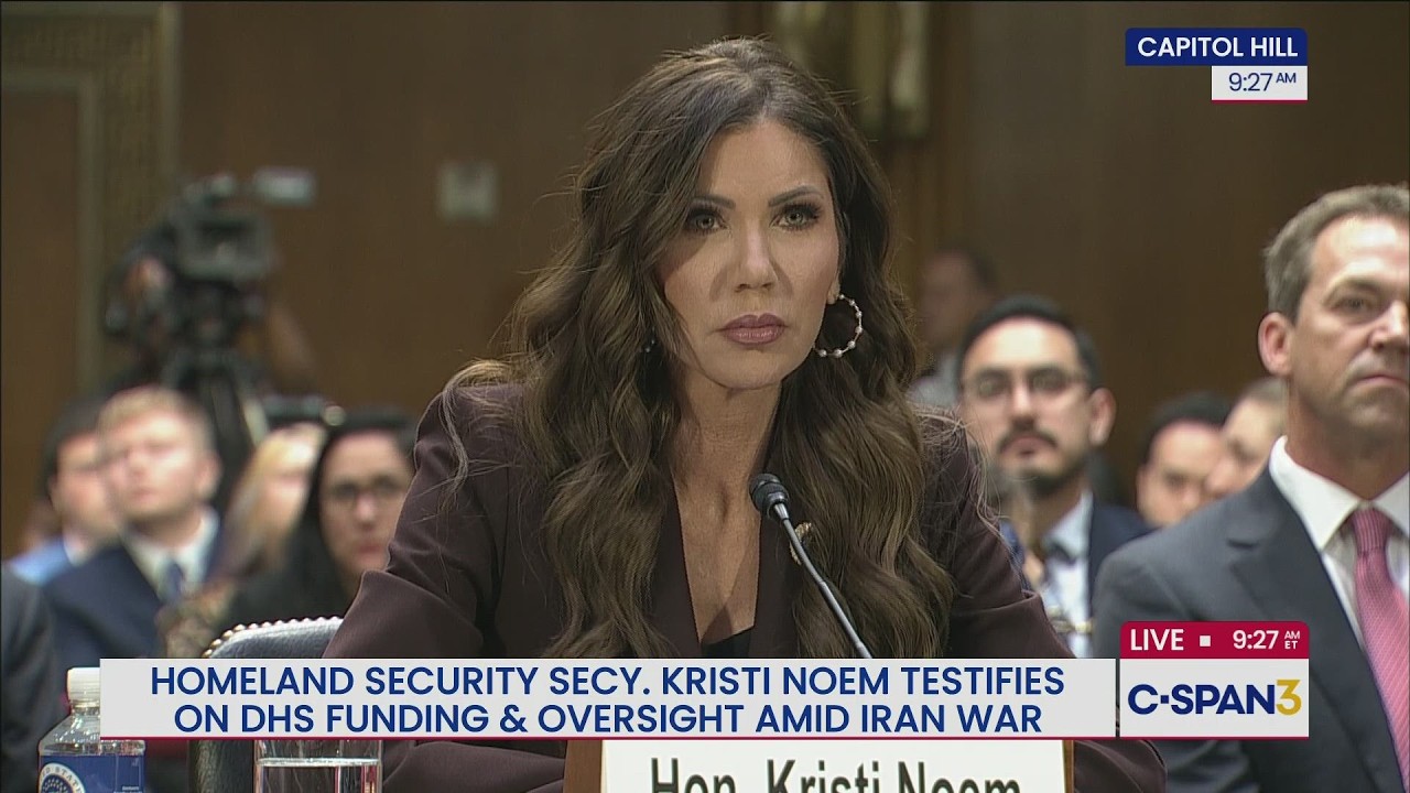 DHS Secretary Kristi Noem Testifies Before Senate