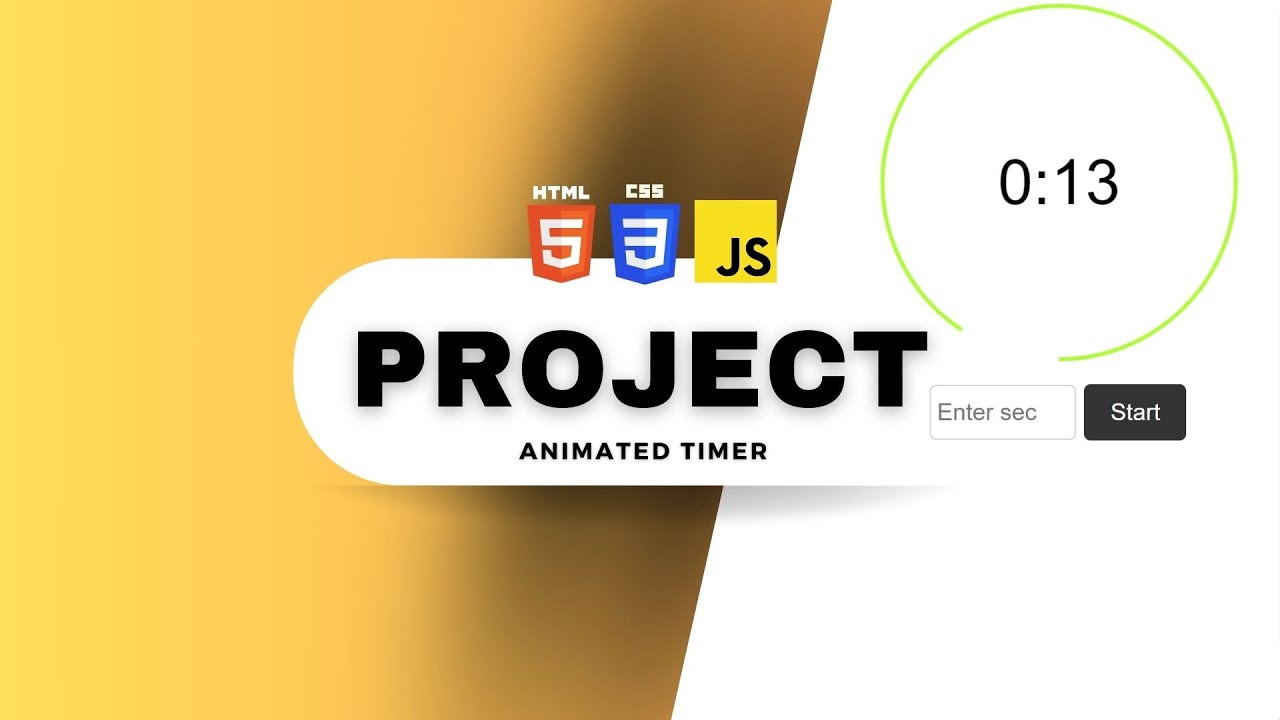 AMAZING  Animated Countdown Timer with HTML CSS and JavaScript