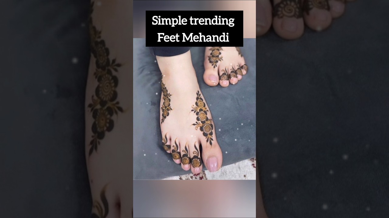 oh so amazing simple feet Mehandi designs ideas 2026 #eidspecialmehandidesign2026 #mehendidesign2026
