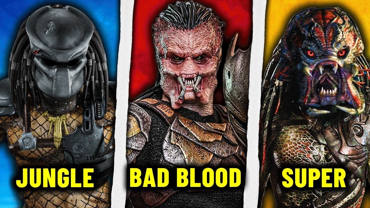 All 8 Yautja Types in the Entire PREDATOR Story Explained! (King, Bad Bloods, Alpha...)