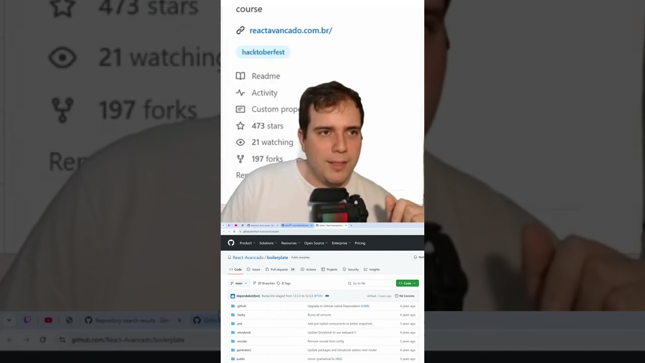 Tem vírus até mesmo no GitHub! #virus #dev #github #programação