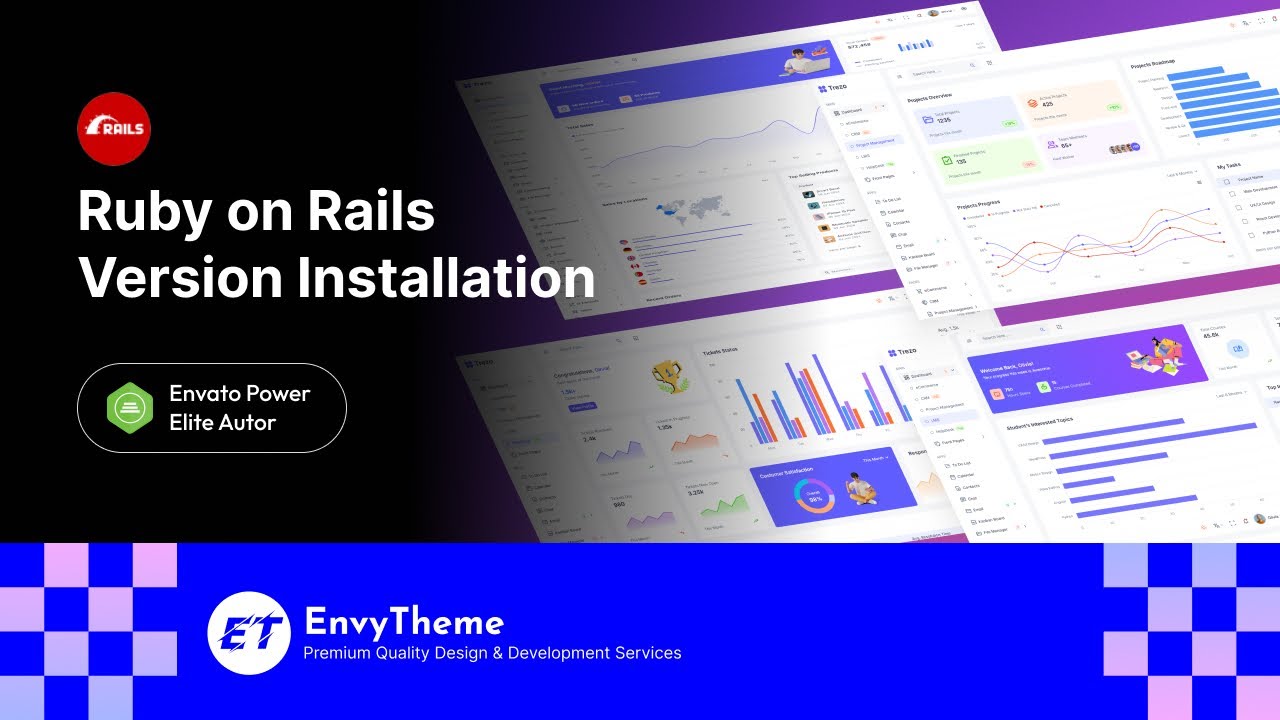 Trezo Admin Dashboard - Ruby on Rails Version Installation Video
