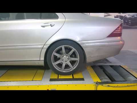 mercedes w220 s500 4matic rear airmatic test